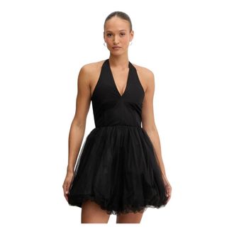 Twinset Damen, Kleider, Schwarzk, LGr&ouml;&szlig;e