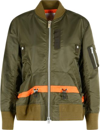 sacai Bomber Sacai en nylon vert