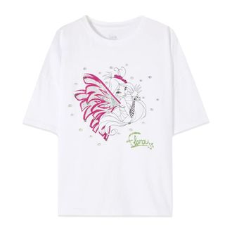 Oltre T-shirt Winx avec strass - Femme - Tops - Blanc - Taille: 44 FR