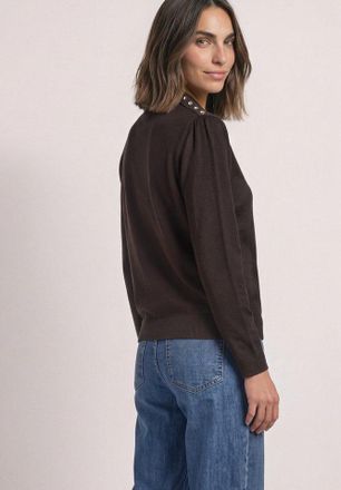 Street One Stehkragenpullover aus softem Materialmix