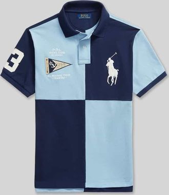 Polo Ralph Lauren Regular Fit Poloshirt aus reiner Baumwolle mit Stitchings