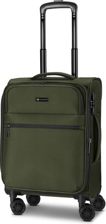 Bugatti Kabinen-Koffer für Damen und Herren | Kleiner Cabin-Trolley 36.5 x 19.5 x 55cm aus hochwertigem, flexiblem Polyester Material | Erweiterbar & Doppelro