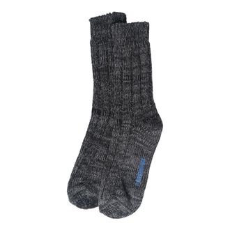 Birkenstock Chaussettes en Coton Torsad&eacute; - Femme - Sous-v&ecirc;tements - Noir - Taille: S