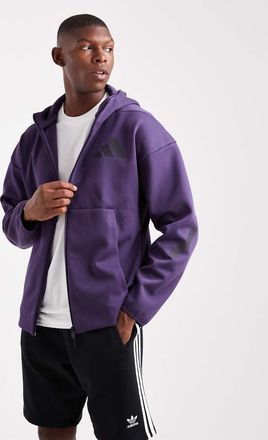 adidas adidas Performance - Z.N.E - Veste de survêtement zippée à capuche - Prune-Violet