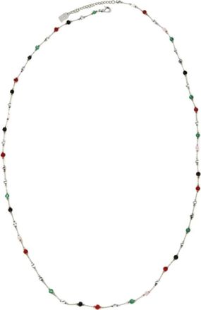 Dansk Copenhagen Eira Strong Waterproof Silver Stainless Steel Long Necklace - Polished Finish - - Accessories - Damen - Grau - ONE SIZE