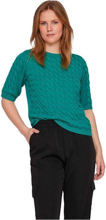 Vila VICHAO O-Neck 2/4 Cable Knit TOP/SU-NOOS