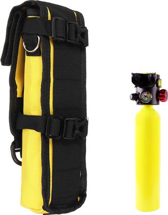 Generico Rucksack mit 0,5 l Zylinder, Halterung f&uuml;r Atemschutzmaske, leicht, f&uuml;r Zylinder