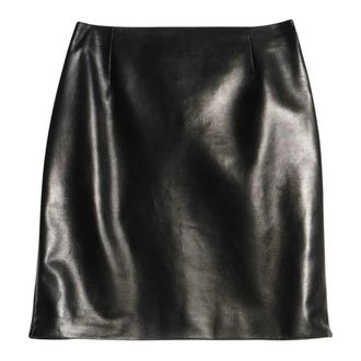 Gucci Soft Nappa Mini Skirt - - Skirts - Damen - Schwarzk - M