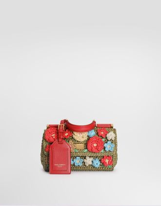 Dolce & Gabbana My Sicily Raffia Crochet Handbag - Frau Handtaschen Multicolor Onesize