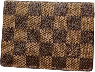 Louis Vuitton unisex, Pre-owned, Brun, Taille: ONE Size Portefeuille en tissu vintage Pre-owned