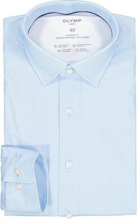 Olymp Herren Hemden blau Jersey