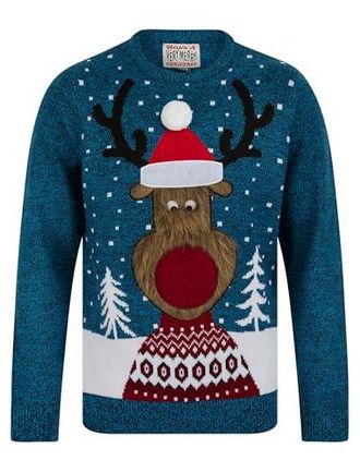 Tokyo Laundry Pull de No&euml;l pour homme avec imprim&eacute; papier cadeau Merry Christmas, M