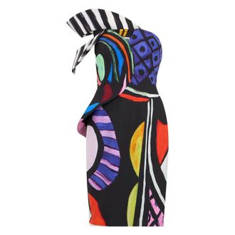 Moschino Knielanges Etuikleid - - Dresses - Damen - Mehrfarbig - S