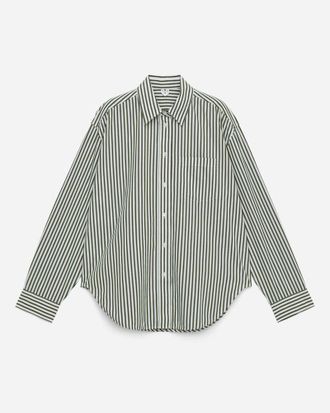 Arket Oversize-Hemd Aus Baumwolle -Gr&uuml;n