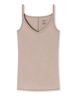 Schiesser Damen Spaghettitop Unterhemd - Personal Fit, Braun_172722, XXL, Braun_172722, XXL EU