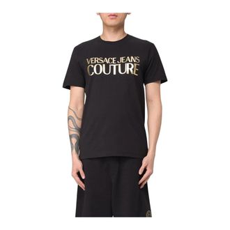Versace Jeans Couture Couture Logo Kurzarm-T-Shirt - - Tops - Herren - Schwarzk - L