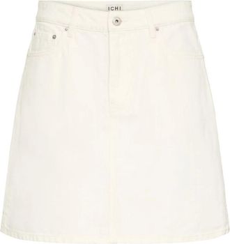 Ichi Ichi, Femme, Jupes, Blanc, Taille: 34 FR Ihaveny Skirt