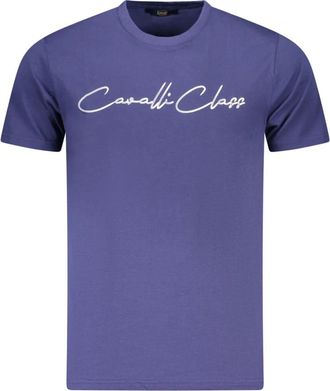 Cavalli Kurz&auml;rmeliges T-Shirt - - Tops - Herren - Blau - XL