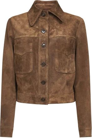 Blanca Vita Femme, Vestes, Brun, Taille: 38 FR Manteau &agrave; poches &agrave; rabat boutonn&eacute;es