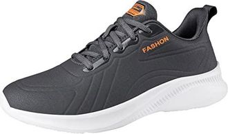 Generic Baskets pour homme - Noir - Chaussures de course l&eacute;g&egrave;res - Couleur unie - Semelle &eacute;paisse - Chaussures de sport antid&eacute;rapantes - Chaussures d&eacute;contract