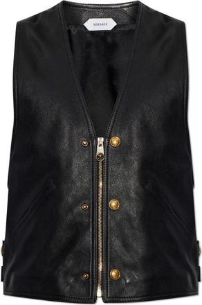 Versace Nappa Weste - - Jackets - Herren - Schwarzk - M