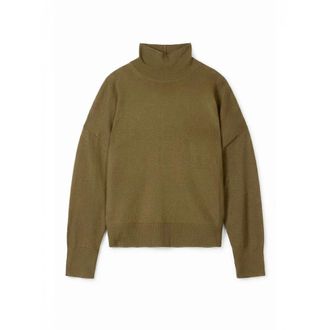 Patrizia Pepe Pull &agrave; col roul&eacute; - Femme - Pulls - Vert - Taille: 40 FR