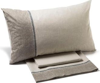 Caleffi 1001824 Baumwolle City Style Bettwäsche Set, grau