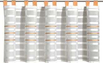 Albani Willkommen Zuhause Linea, Schlaufenpanneaux aus Scherlistore, Zimt, 50 x 140 cm, 256006