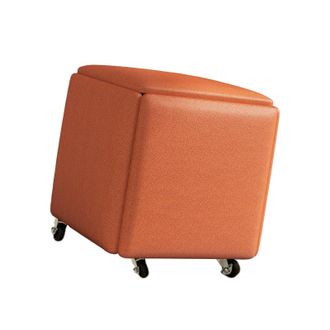 Generic Fu&szlig;hocker, Schminkstuhl, quadratische osmanische Hocker, 5-in-1-Design, for Schlafzimmer, Garten, Balkon, B&uuml;ro (35 x 35 x 35 cm, 45 x 45 x 45 cm)(Colo