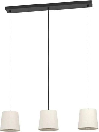 Eglo Gebraucht] Eglo H&auml;ngeleuchte Febres H&auml;ngelampe Leuchte Lampe L&auml;nge 88cm Schwarz/Wei&szlig; 3 Flg. B-Ware