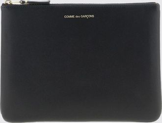 Comme Des Gar&ccedil;ons Gro&szlig;e Kalbslederbrieftasche mit Rei&szlig;verschluss
