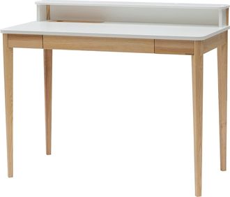 RAGABA ASHME Skandinavisch Schreibtisch 110 x 56 x 75 cm - Kabelaufbewahrung - Einfach Montage FSC Holz - 8 Farben