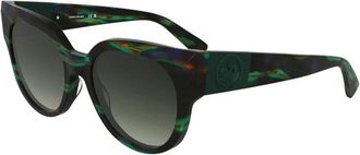 Longchamp Femme, Accessoires, Noir, Taille: ONE Size Lunettes de soleil en ac&eacute;tate avec verres d&eacute;grad&eacute;s