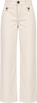 Liu Jo Flare Cropped Hosen - - Trousers - Damen - Beige - W27