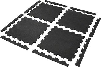 Sport-Tec Bodenschutzmatte 1 m&sup2;, 4 Matten &agrave; 50x50 cm + 8 Randst&uuml;cke