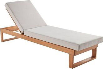 Sweeek Sonnenliege aus Eukalyptus-Holz, verstellbar