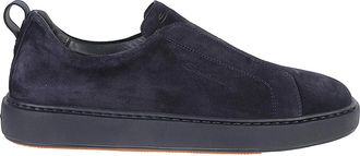 Santoni Low-Top Sneaker - Victory 17 Slip On Sneakers Blue - Gr. UK_8_5 - in Blau - für Damen