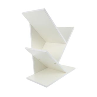 Lurrose Kompaktes Baum b&uuml;cherregal Tischregal Kleines Wei&szlig;es Buchregal Platzsparend Stabil f&uuml;r B&uuml;ro Schule Wohnzimmer zur Organisierten Aufbewahrung von B&uuml;che