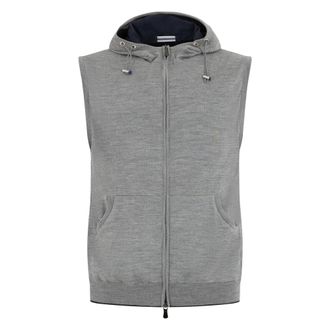 Fedeli Moderne Weste mit Kapuze - - Jackets - Herren - Grau - L