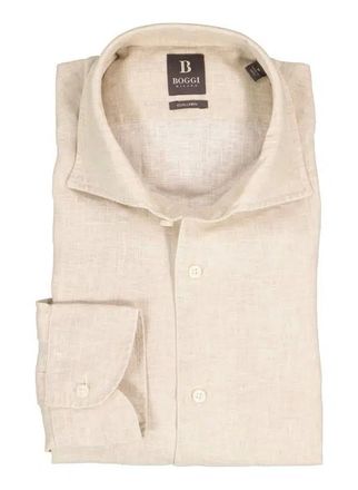 Boggi Milano Herren Hemd beige