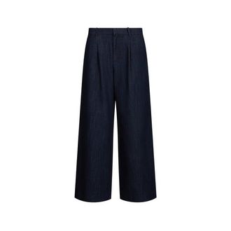 Gestuz Pantalon large GZelli en coton m&eacute;lang&eacute;