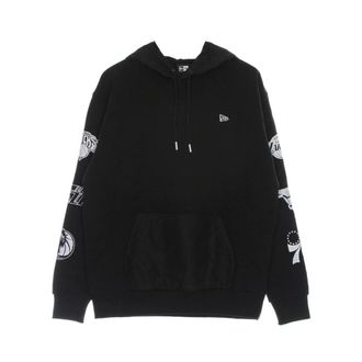 New Era NBA Distressed Sleeve Print Hoodie - - Sweatshirts & Hoodies - Herren - Schwarzk - XL