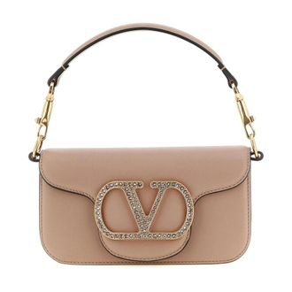 Valentino Garavani VLogo Chain Umh&auml;ngetasche - - Bags - Damen - Beige - ONE SIZE