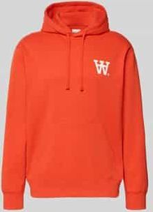 Wood Wood Hoodie mit Logo-Print und K&auml;nguru-Tasche