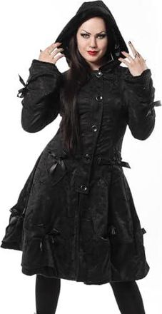 Poizen Industries Manteau Alice Rose Femme Manteau dhiver noir XXL