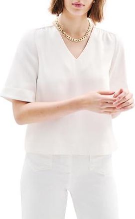 Caroll Femme 251c-cnoe Blouse, Cloud Dancer, 40 EU