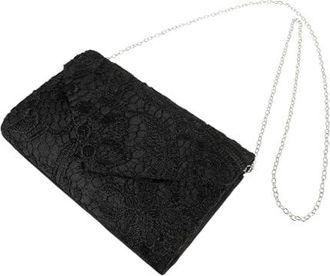 Hemobllo Pochette de Soirée Satin avec Motif Dentelle Élégante pour Banquet et Fête Sac Main Femme Chic pour Cocktail et Mariage