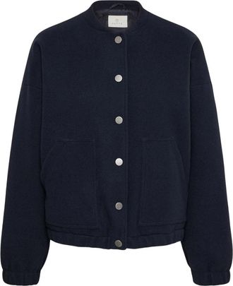 Kaffe Bomberjacke - - Jackets - Damen - Blau - 3XL