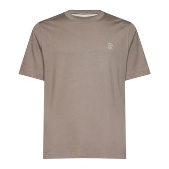Brunello Cucinelli Homme, Tops, Beige, Taille: M T-Chemises