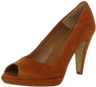 Selected Nina Peep Toe High Heel 16029191, Escarpins Femme - Marron-TR-H4-122, 36 EU